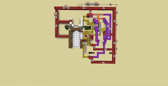 Minecraft Redstone: Compact Button Combination Lock Minecraft Map