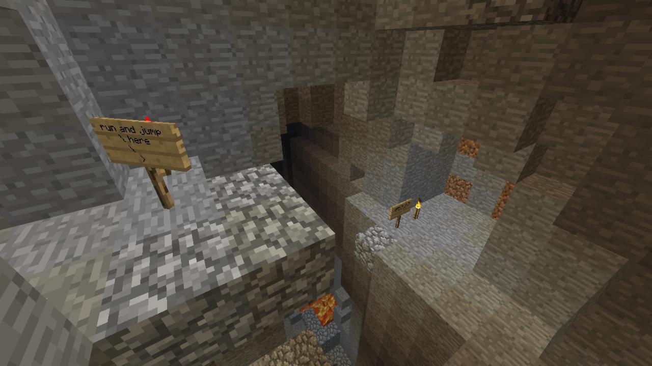 mini parkour in the mines Minecraft Map