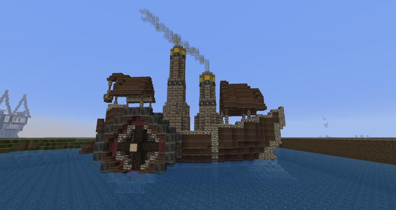 Steampunk mini settlement Minecraft Map