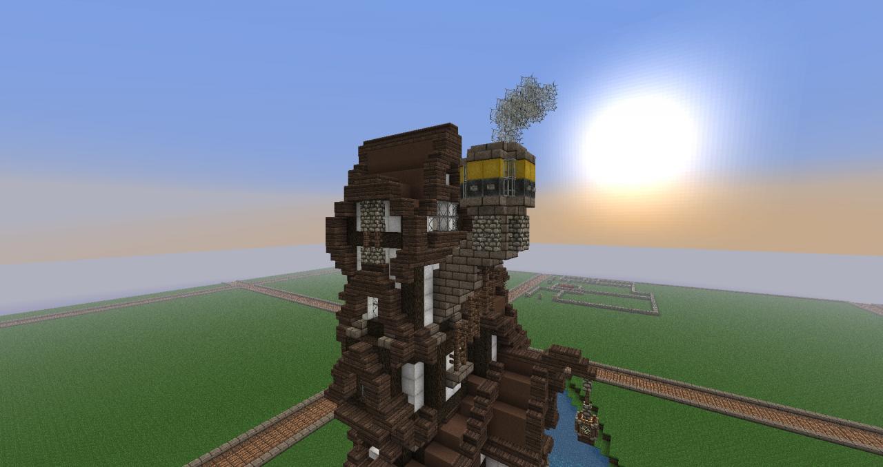 Steampunk mini settlement Minecraft Map