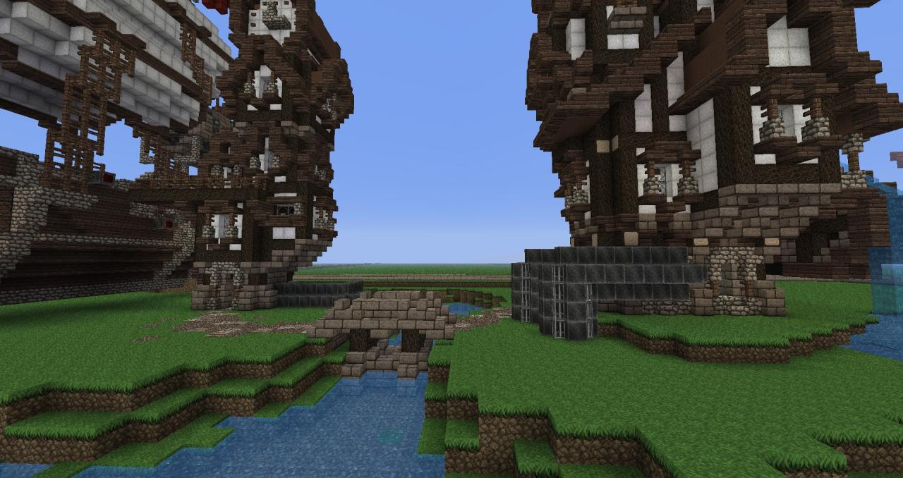 Steampunk mini settlement Minecraft Map