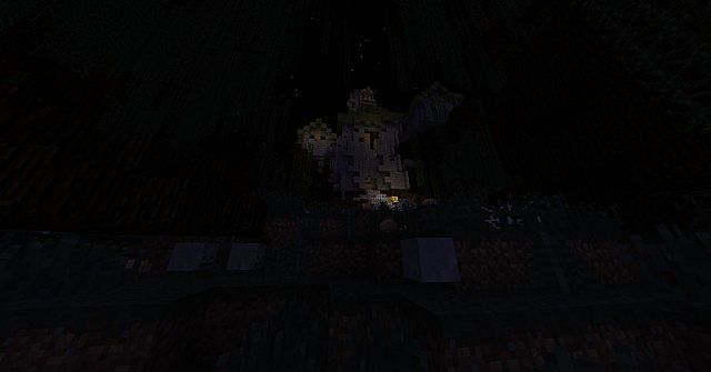 Halloween Themed Spawn. Spooky Village with Haunted Forest Minecraft Map