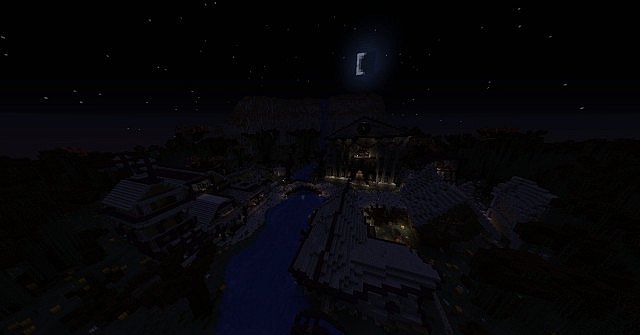 Halloween Themed Spawn. Spooky Village with Haunted Forest Minecraft Map