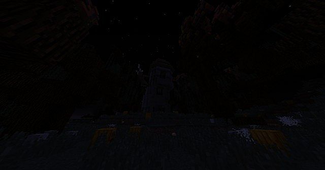 Halloween Themed Spawn. Spooky Village with Haunted Forest Minecraft Map