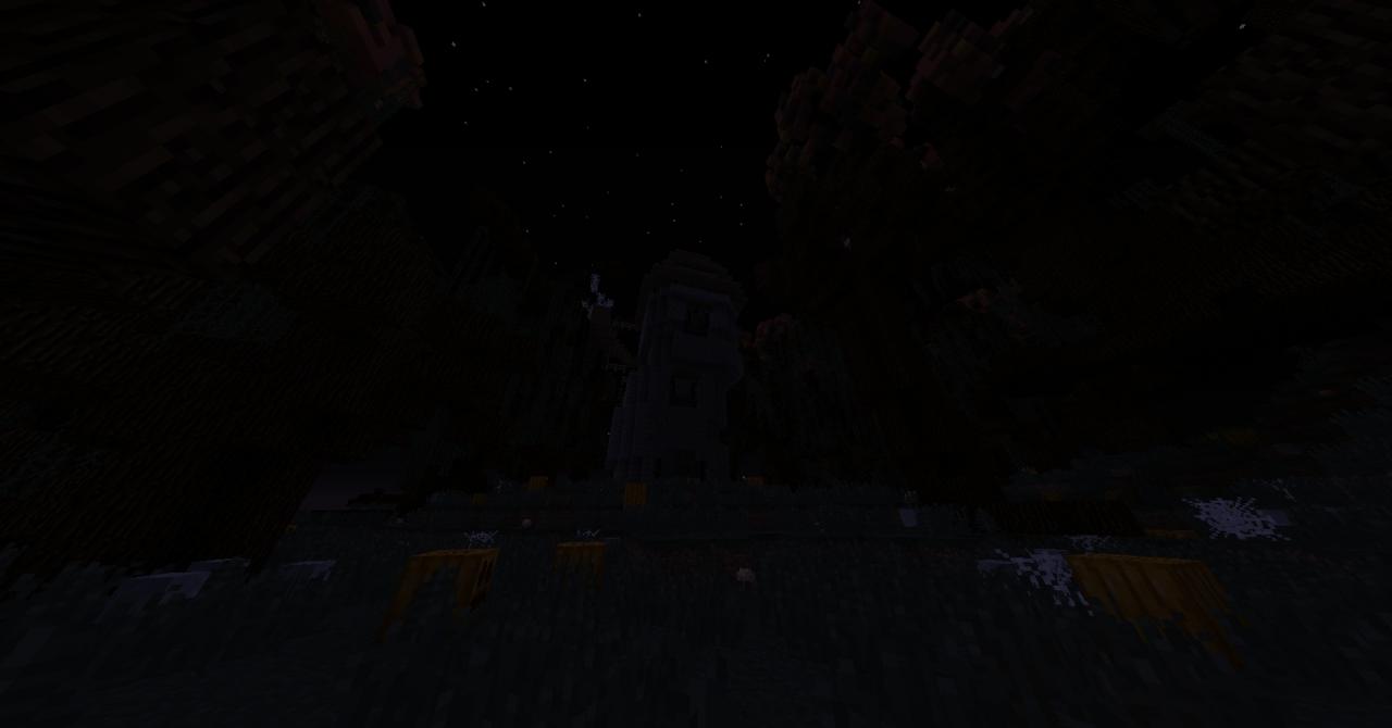 Halloween Themed Spawn. Spooky Village with Haunted Forest Minecraft Map