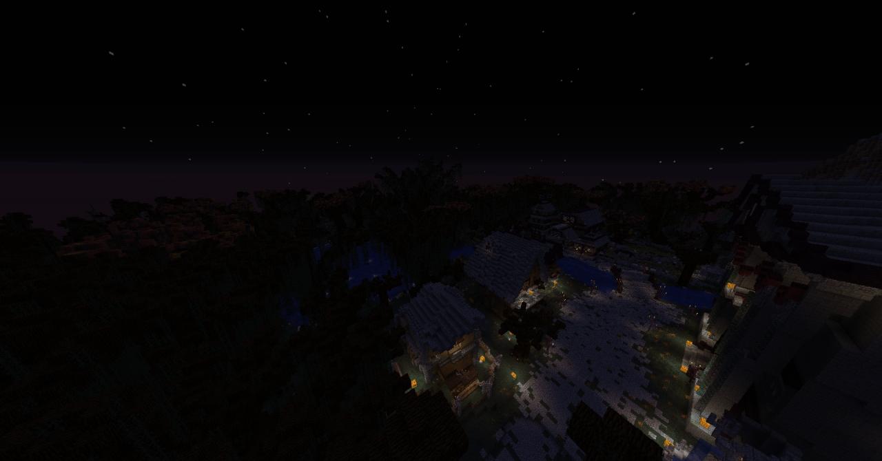 Halloween Themed Spawn. Spooky Village with Haunted Forest Minecraft Map