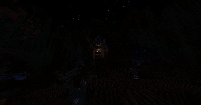 Halloween Themed Spawn. Spooky Village with Haunted Forest Minecraft Map