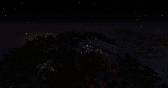 Halloween Themed Spawn. Spooky Village with Haunted Forest Minecraft Map
