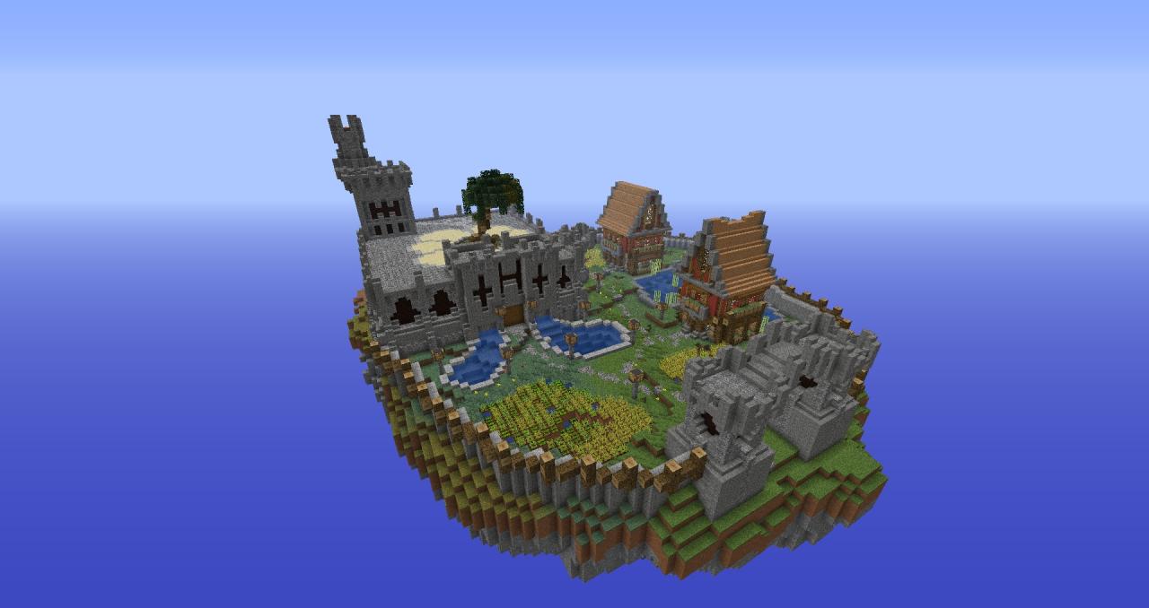 TIMELAPSE- Floating castle Minecraft Map