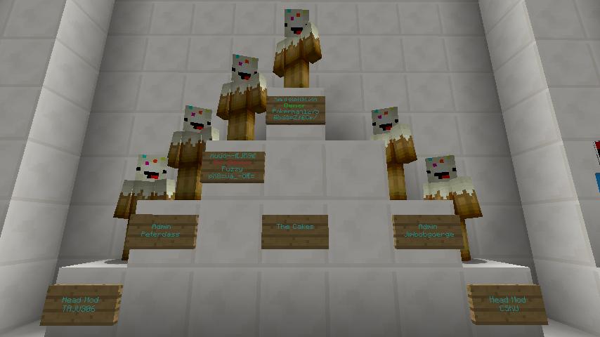 CakeCraft Mini Games Factions and more! NEED STAFF! Hide and Seek! Minecraft Server