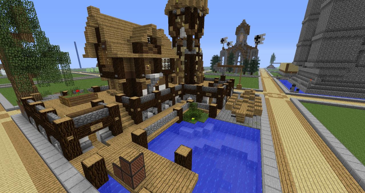 Mithrintia Smal Plot build. A smal dock. Minecraft Map