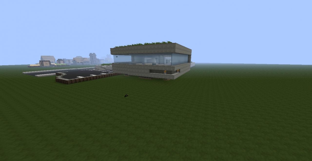 modern restaurant bar with swimming pool :D Minecraft Map