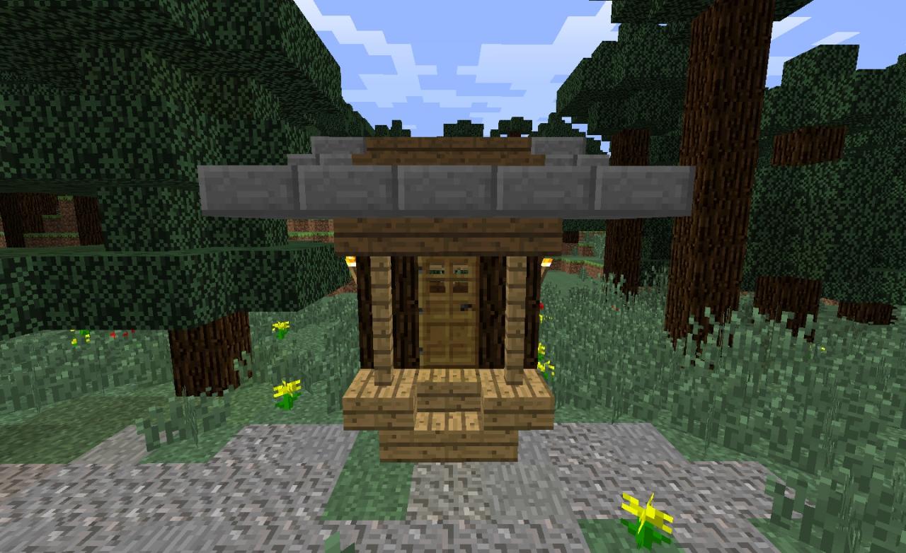 Getaway Cottage in the Trees Minecraft Map