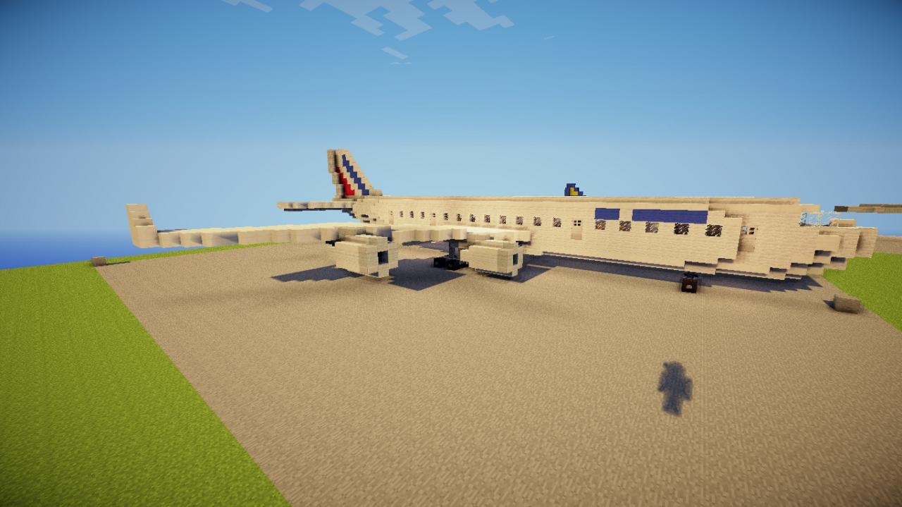 Airbus A340 Minecraft Map
