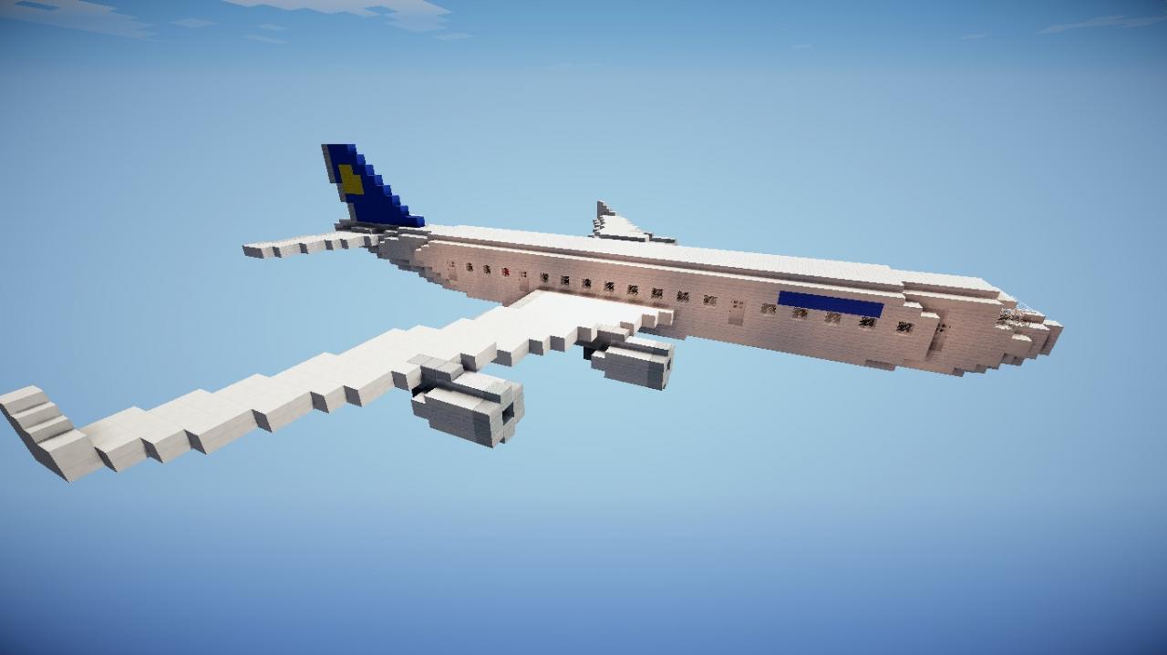 Airbus A340 Minecraft Map