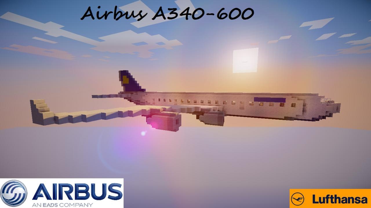 Airbus A340 Minecraft Map