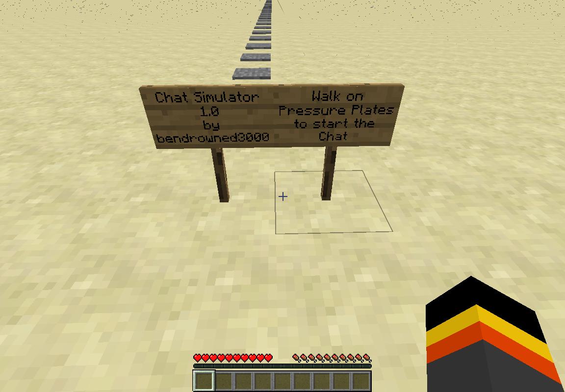 Chat Simulator 1.0 - A working Chat Simulator!!! Minecraft Map