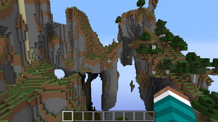 CRAZZY CLIFFS (NOTCE)THIS IS A SEED. THERE IS NO SEED SECTION Minecraft Map
