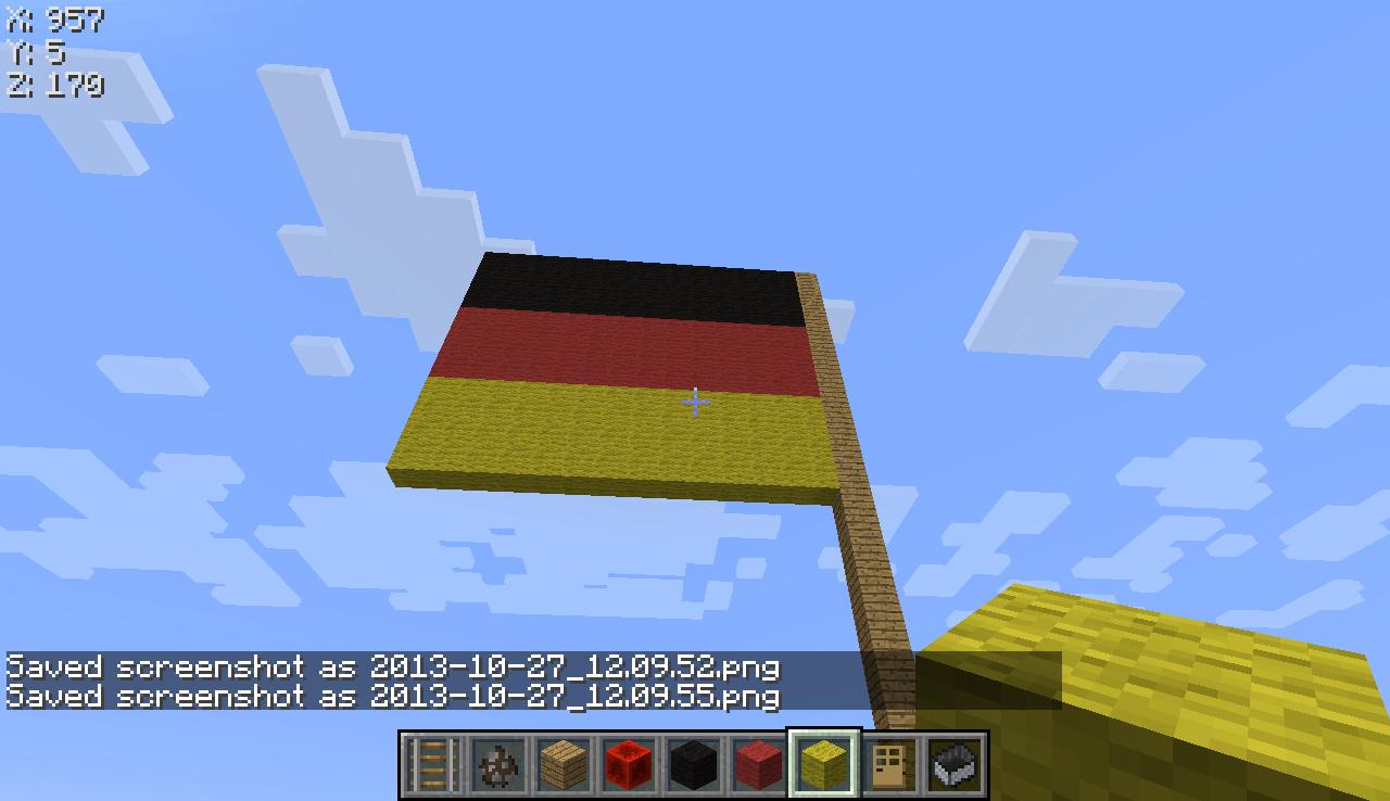 Deutschland Flagge Minecraft Map