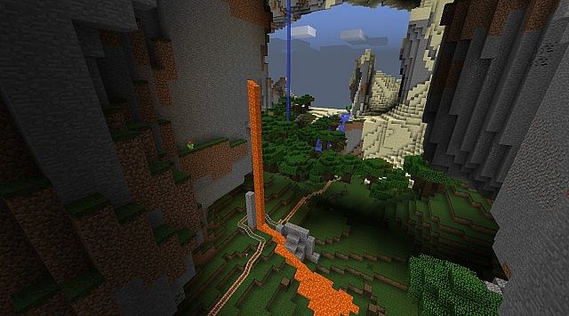 A short, brief showing of a amplified world Minecraft Map