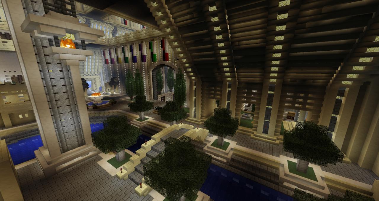 Temple/City Mega Build Part 5! (South West Wing) Minecraft Map