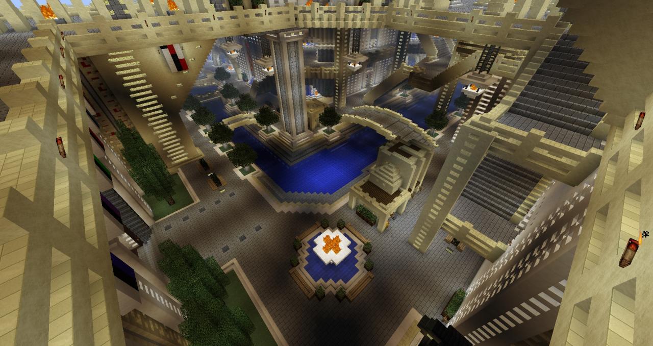 Temple/City Mega Build Part 5! (South West Wing) Minecraft Map