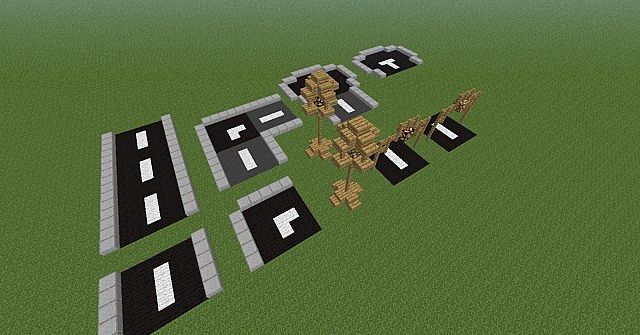 small road set Minecraft Map