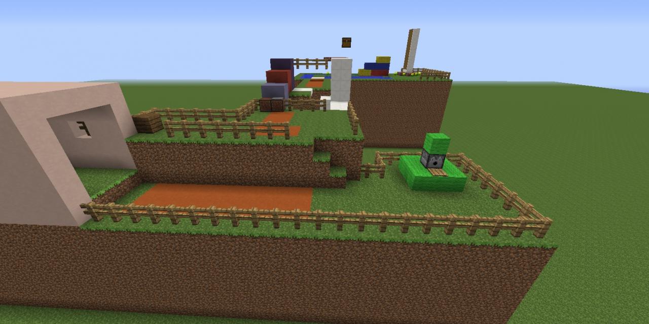 Super Minecraft 3D Land W1-1 Minecraft Map