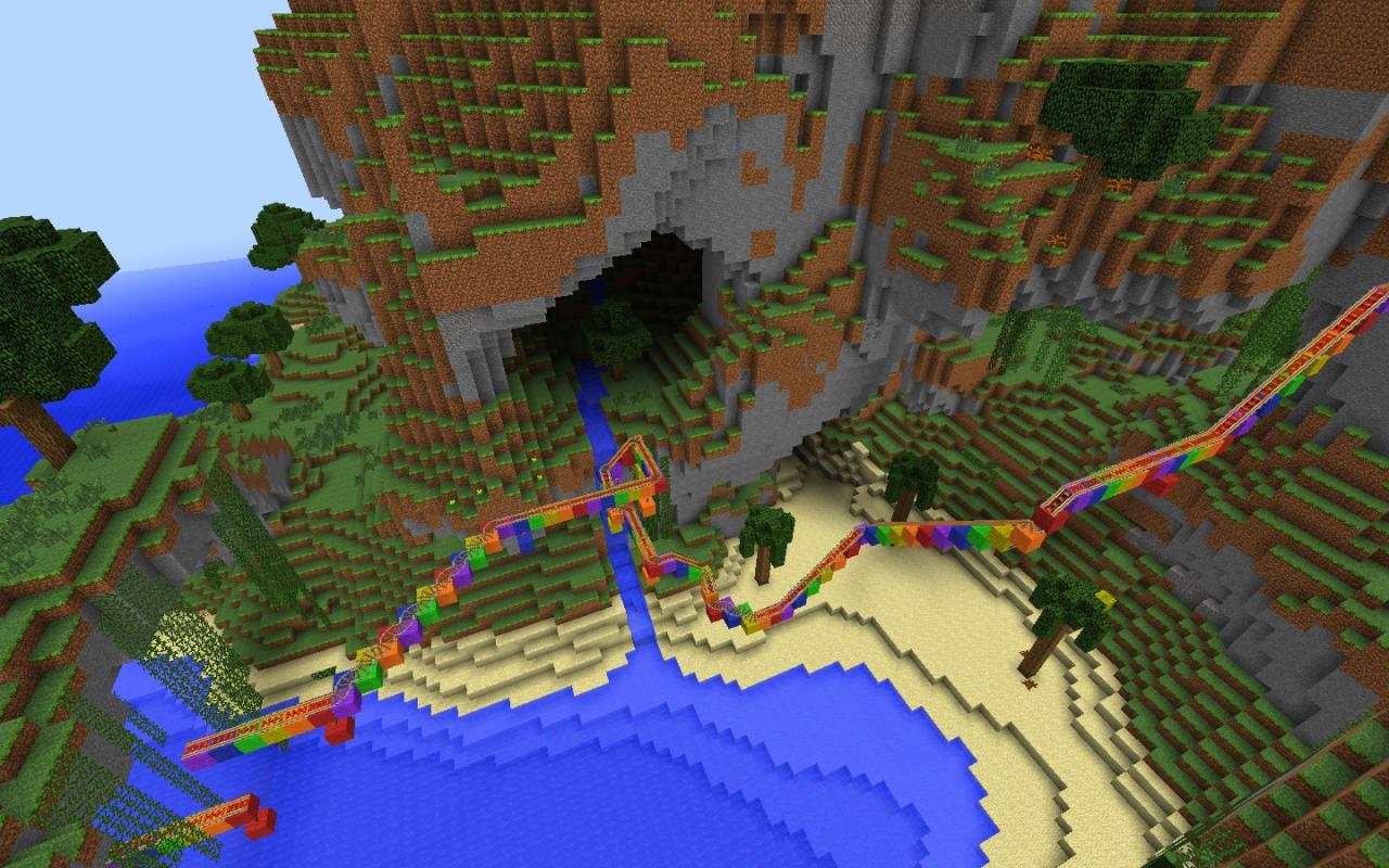 Rainbow Coaster Minecraft Map