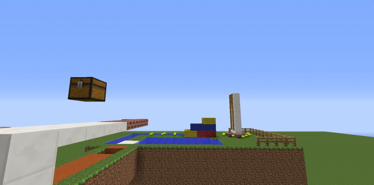 Super Minecraft 3D Land W1-1 Minecraft Map