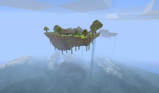 Floating Village Minecraft Map