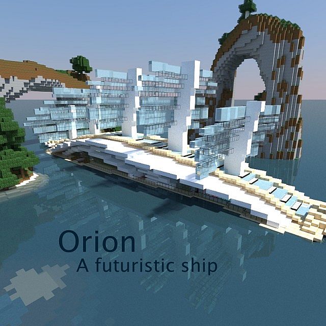 Orion, a futuristic ship Minecraft Map