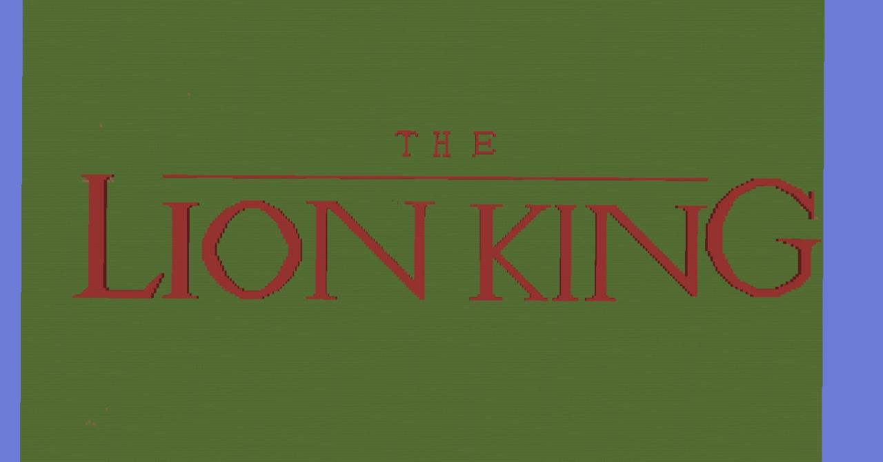 The Lion King Logo In Minecraft Minecraft Project