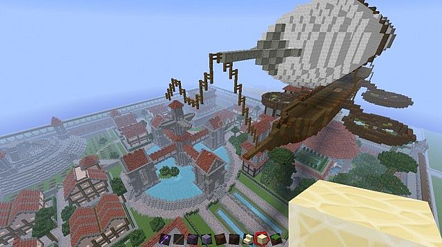 Building on Wool City Minecraft Map