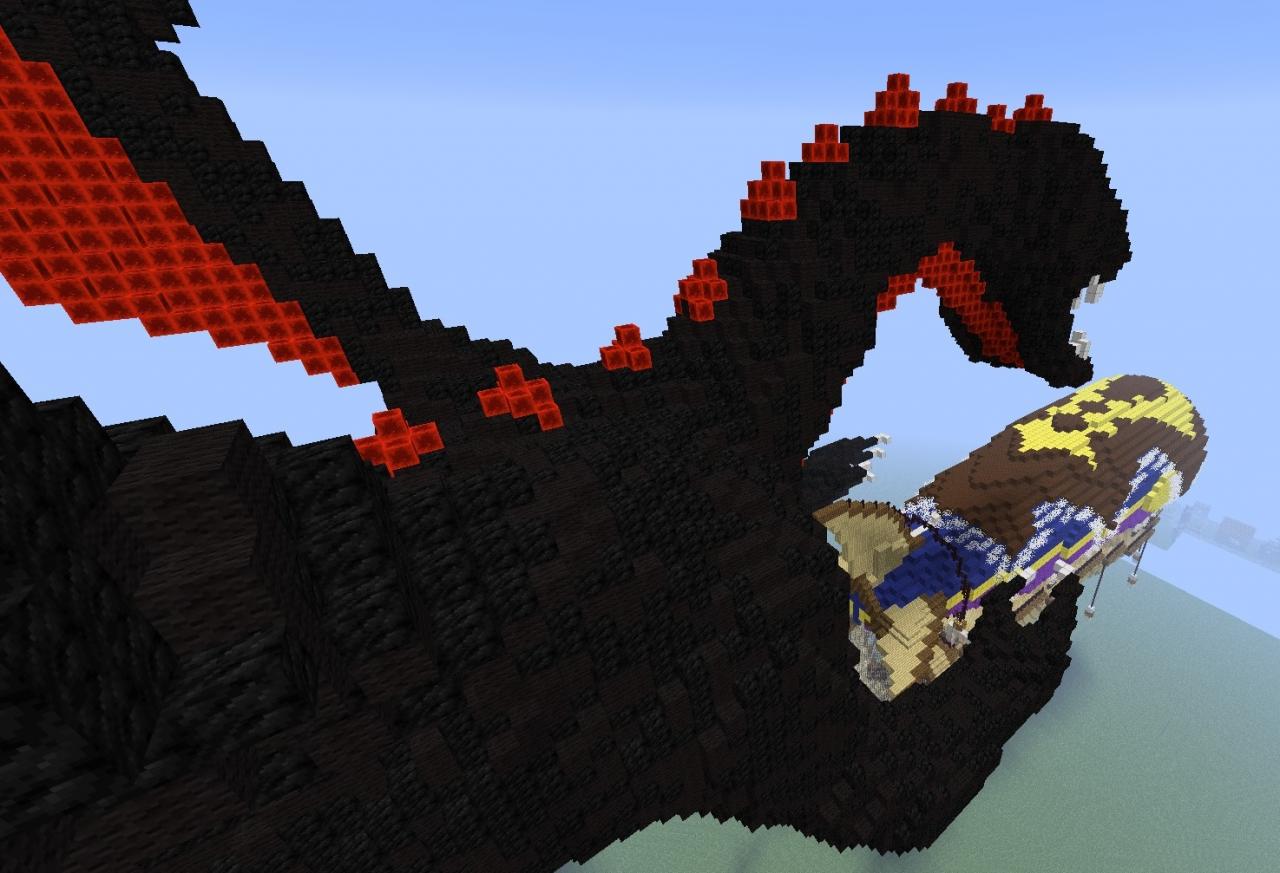 Merchant Airship Under Dragon Attack! Minecraft Map