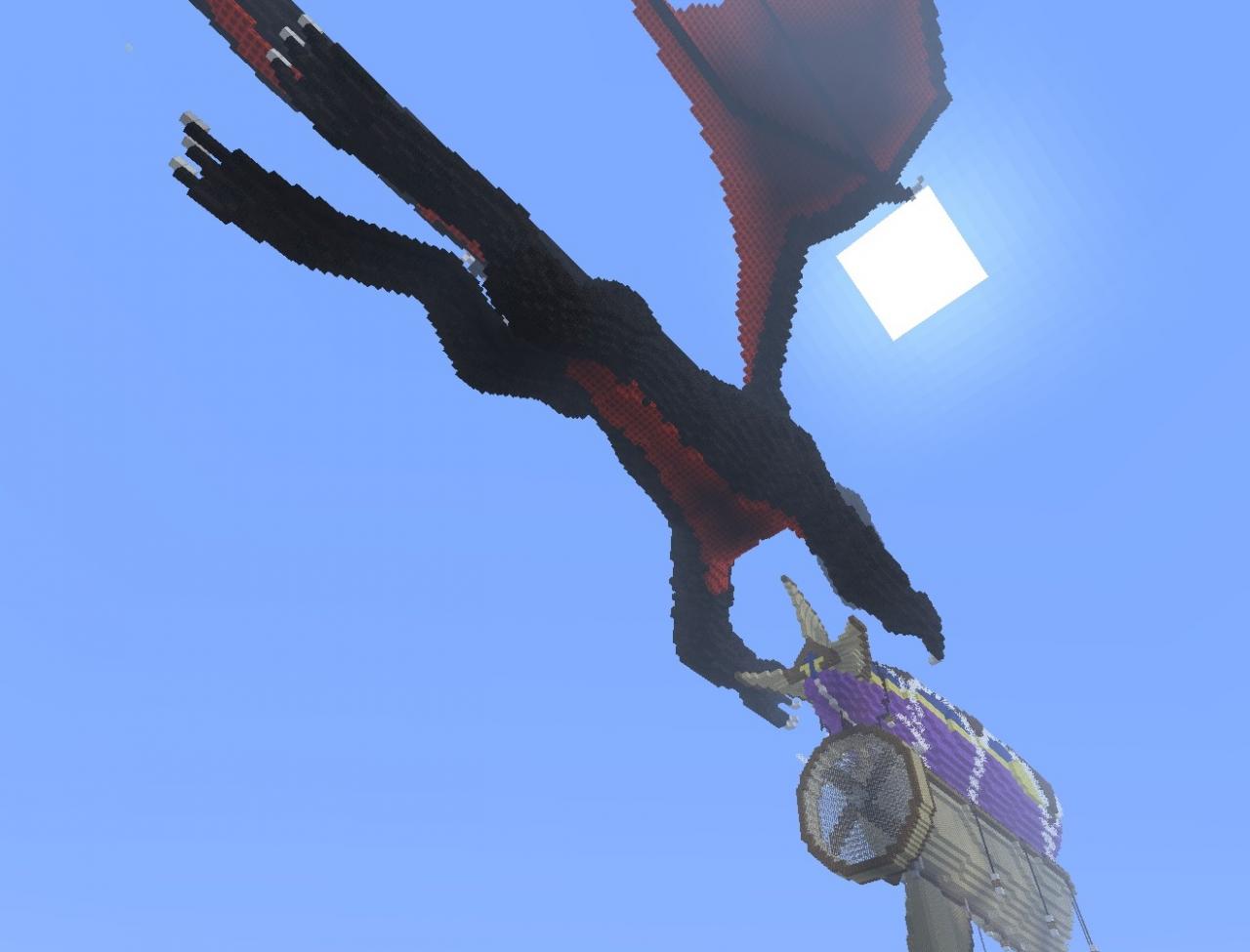 Merchant Airship Under Dragon Attack! Minecraft Map