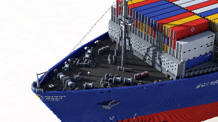 3:1 Scale Container ship Minecraft Map