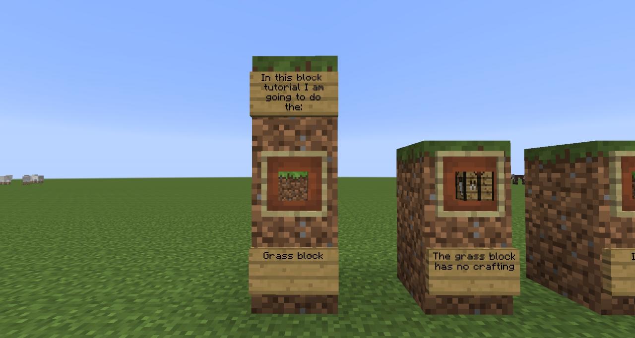 Block tutorial: Grass block (ID 2) Minecraft Map