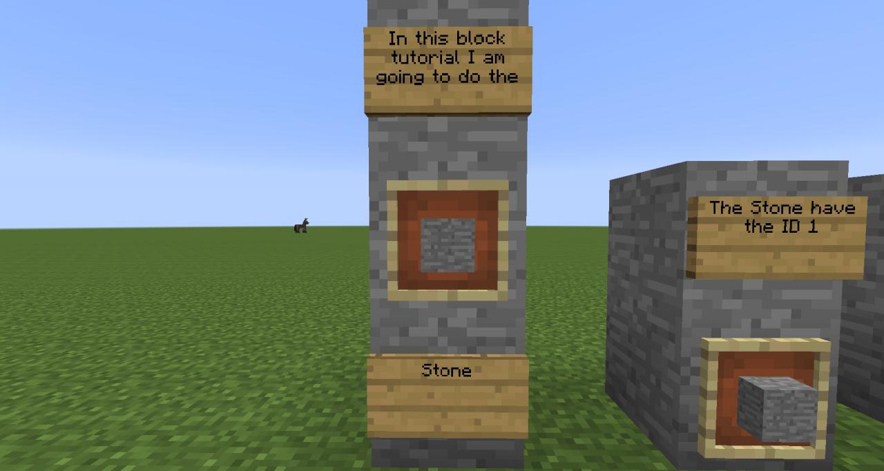 Block tutorial: Stone (ID 1) Minecraft Map