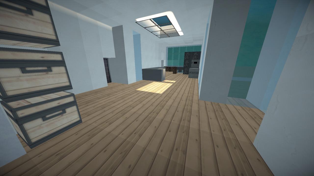 "Slanted" Small Modern House Minecraft Map