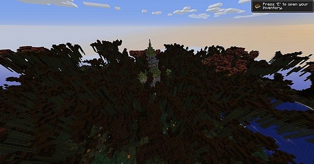 Halloween Themed Spawn. Spooky Village with Haunted Forest Minecraft Map