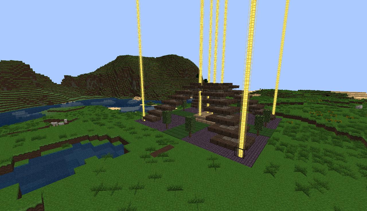 Small Spawn in Japanese Style Minecraft Map