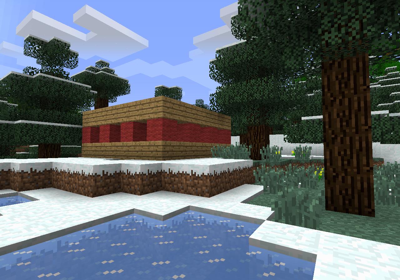 Snowball/paintball snow arena Minecraft Map