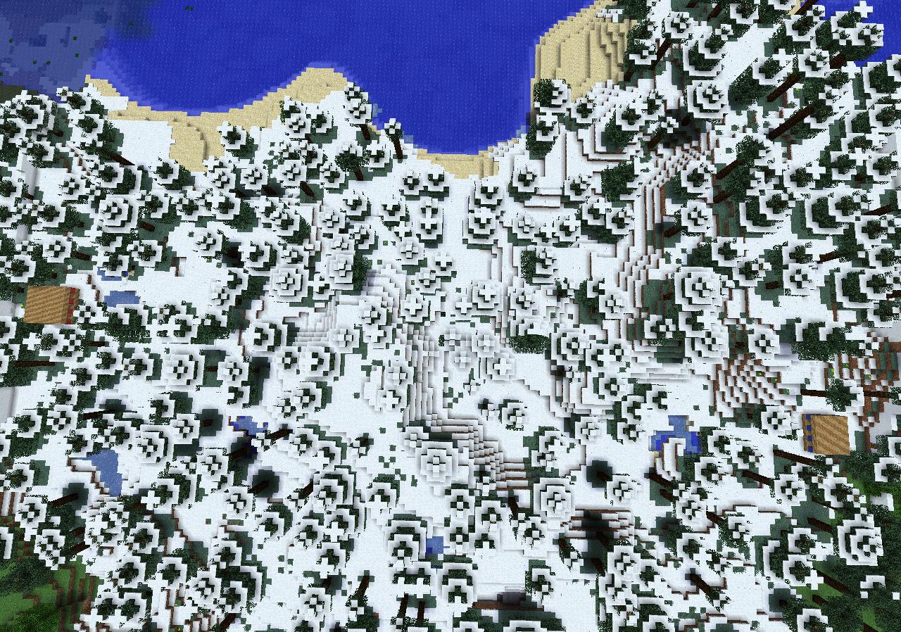 Snowball/paintball snow arena Minecraft Map