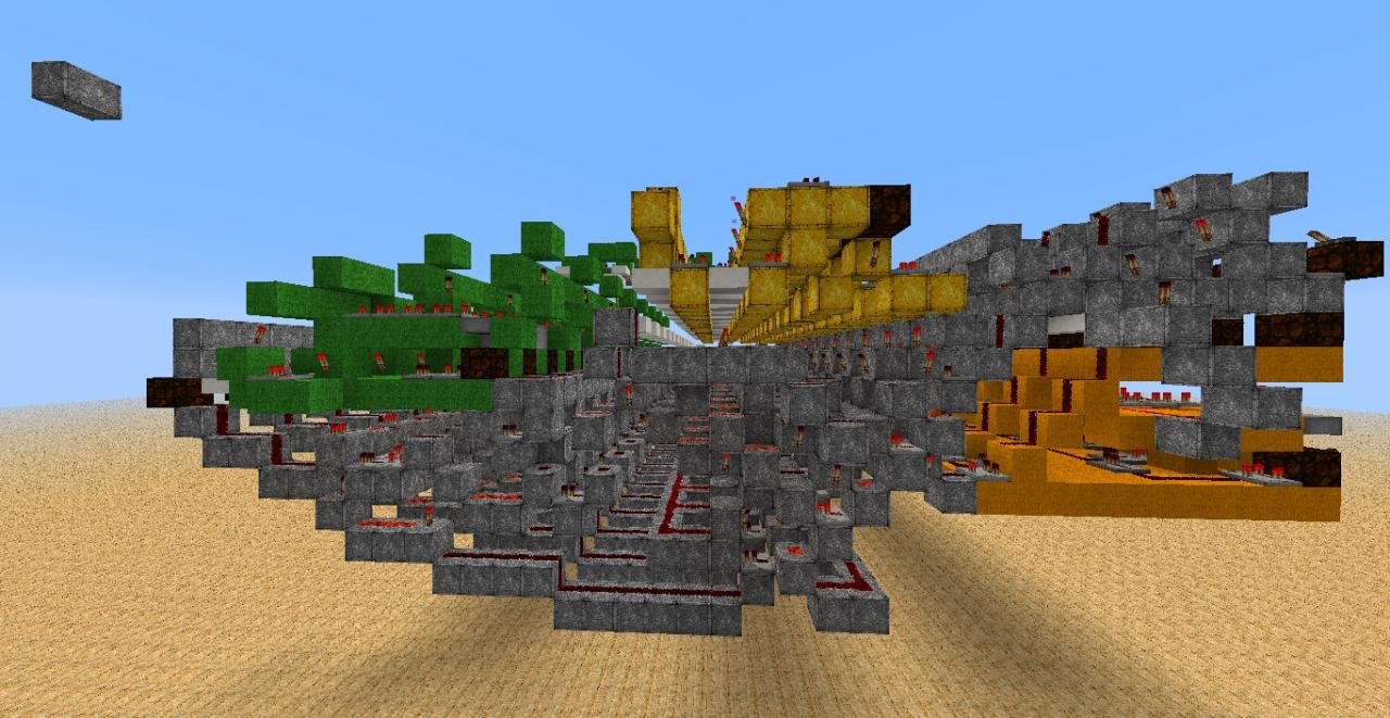 CPU 16-bit(with multiplication) Minecraft Map