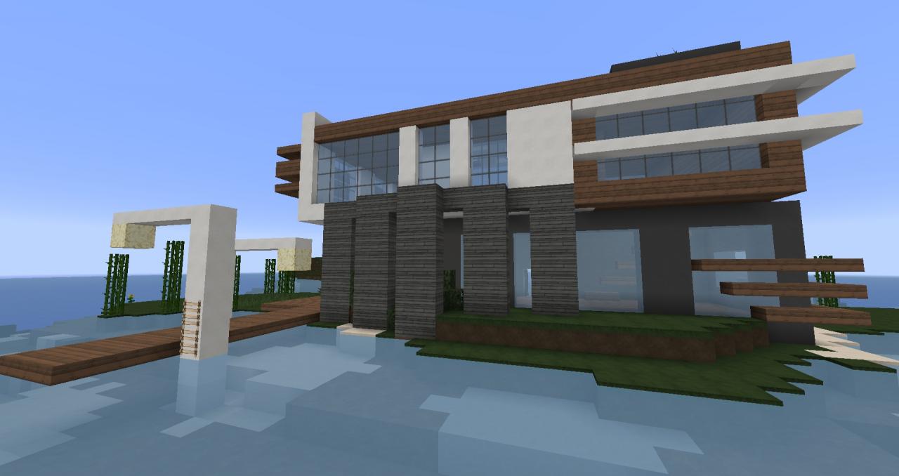 Modern island Minecraft Map