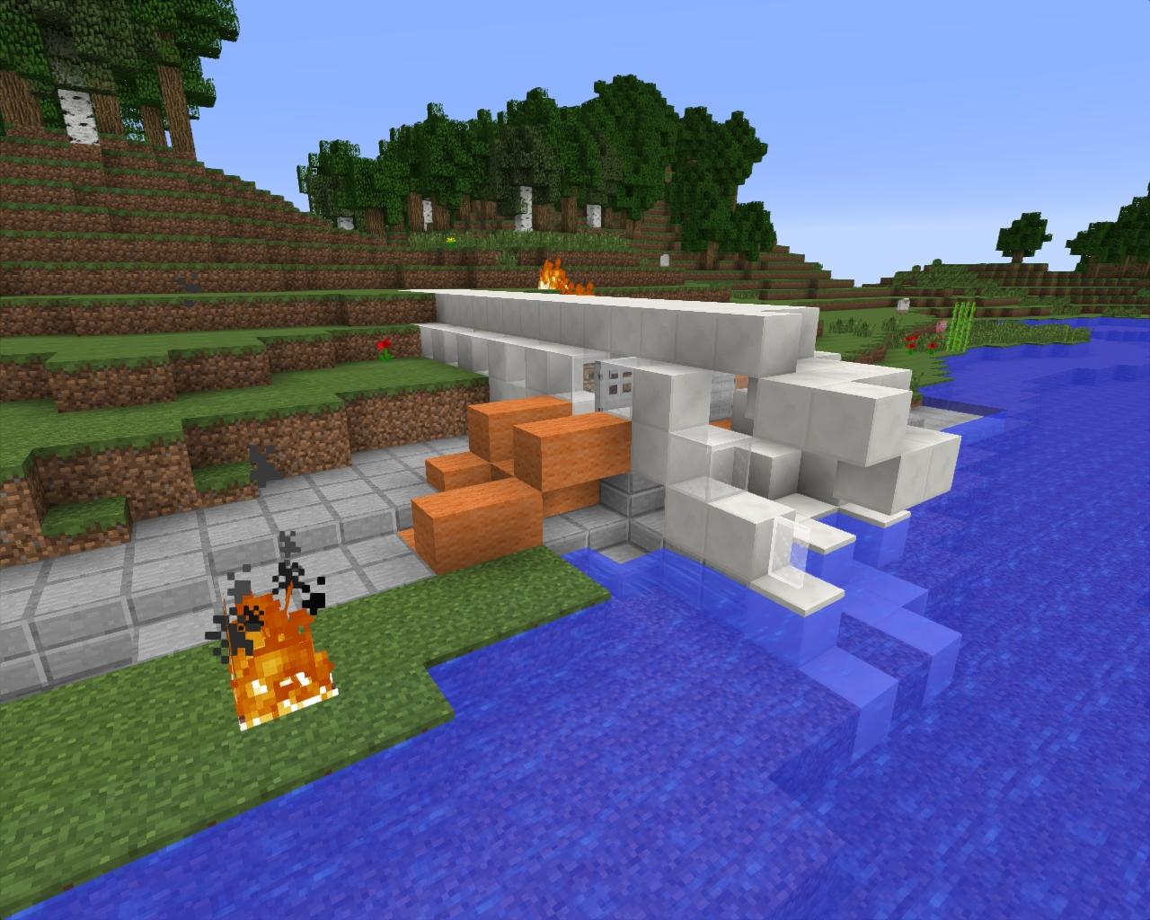 plane crash survival Minecraft Map