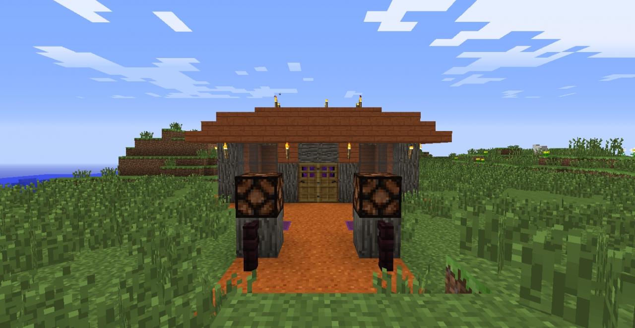 Small House with Nether Portal Inside (1.7.2) Minecraft Map