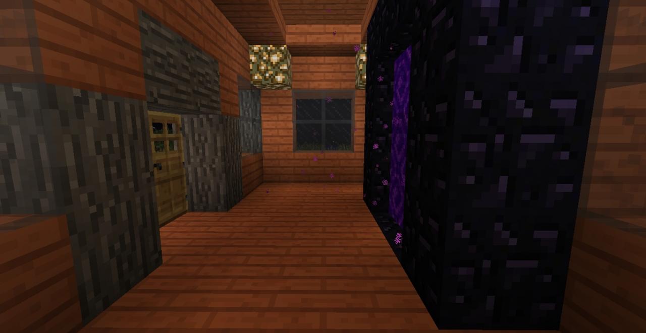 Small House with Nether Portal Inside (1.7.2) Minecraft Map