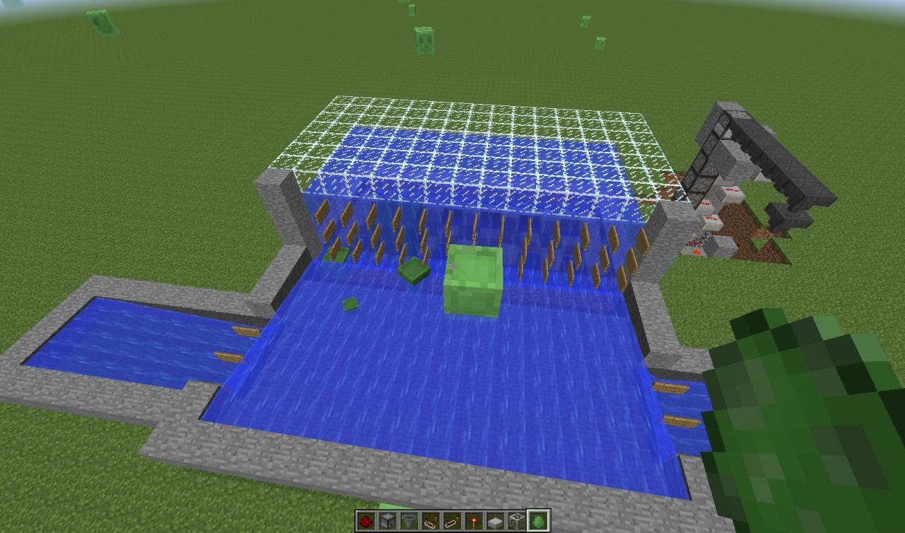 slime killing system for slime farm Minecraft Map